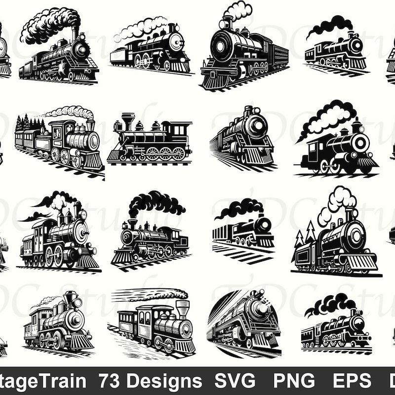 Steam Train Cricut Image - Etsy