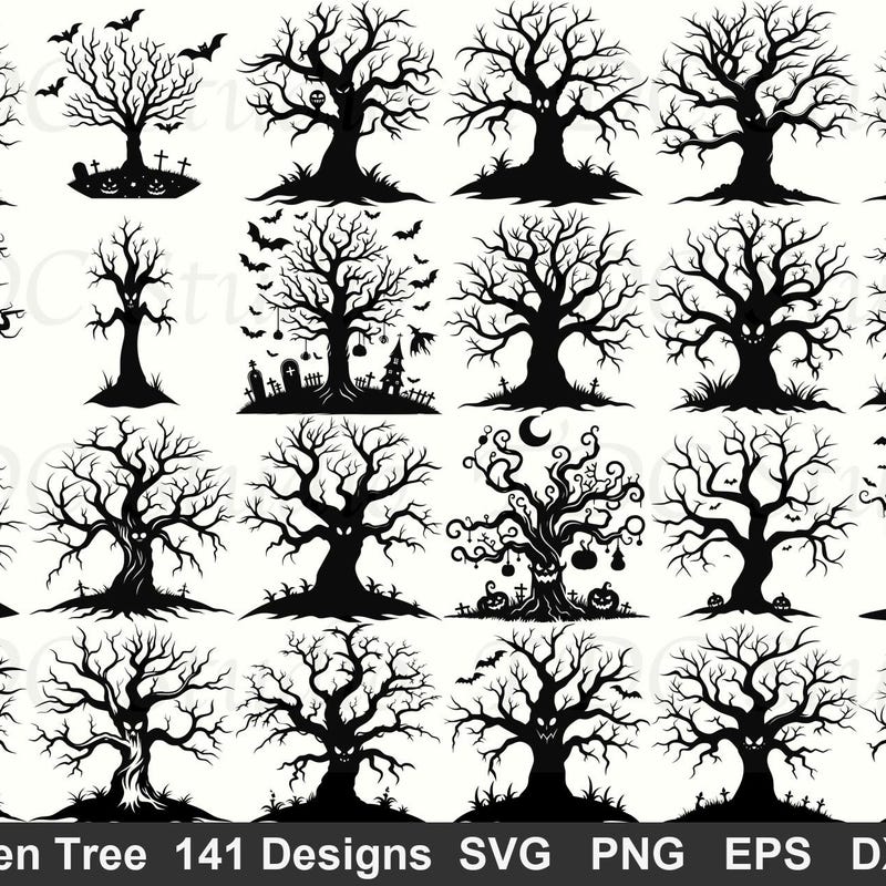 Haunted Tree Drawings - Etsy