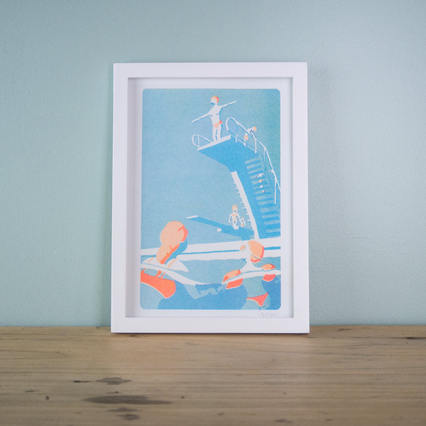 Risography A5 Paper 240g Illustration My Father is a Hero - Etsy