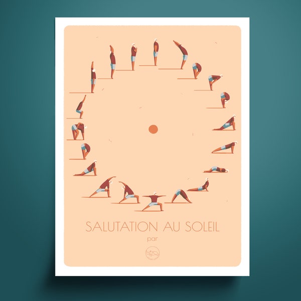 Sun Salutation Poster - Etsy