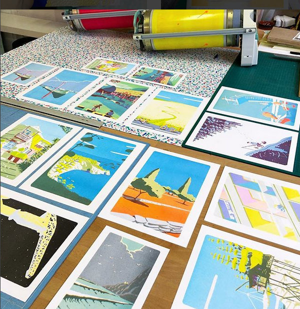 Risography A5 Paper 240g Illustration My Father is a Hero - Etsy