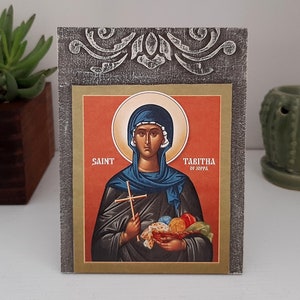 Saint Tabitha of Joppa Orthodox Icon, St Tabitha the Widow Saint of ...