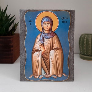 Saint Christina the Martyr Icon, Saint Christina of Tyre, St Christina ...