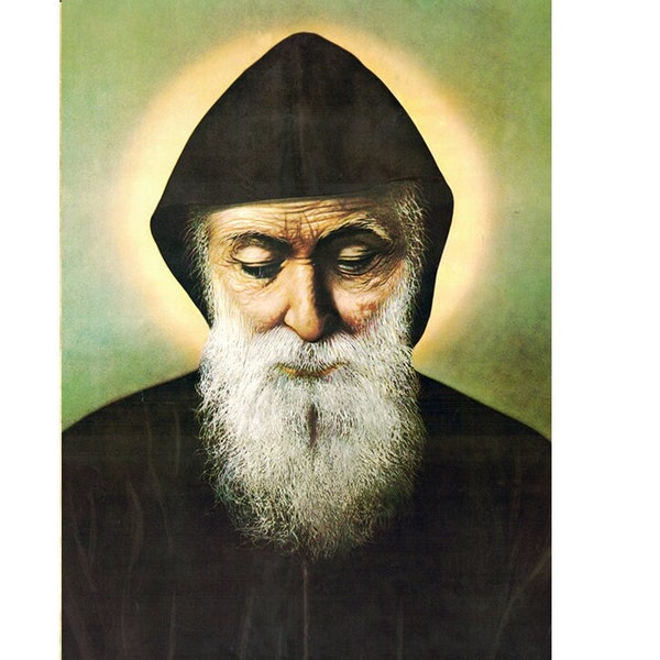 St Charbel Icon - Etsy