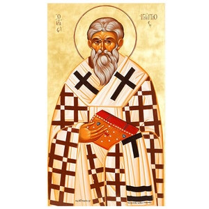 Orthodox Icon Saint Ignatius of Antioch, St Ignatius the Fire Bearer ...