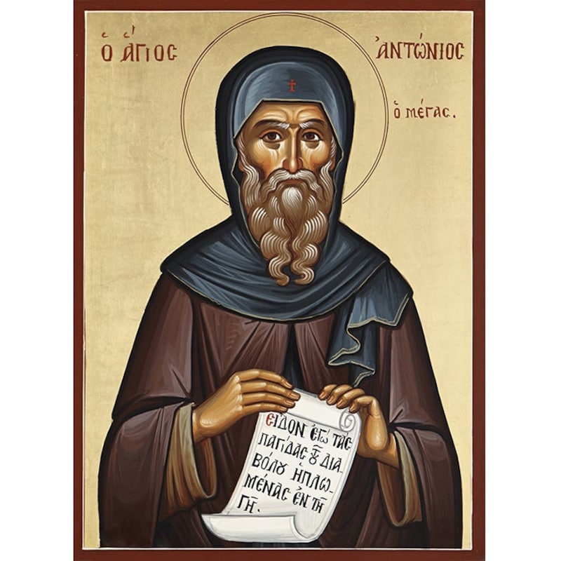 Anthony of the Desert Icon - Etsy