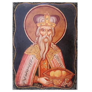 Saint Melchizedek Orthodox Icon, Priest Melchizedek, Old Testament ...