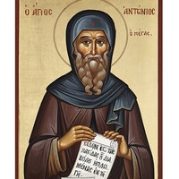 St Anthony the Great Coptic Icon | Handmade Orthodox Icon - Etsy