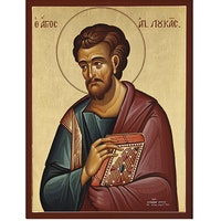 St Luke the Apostle Watercolor Print, Catholic Art (digital Download ...