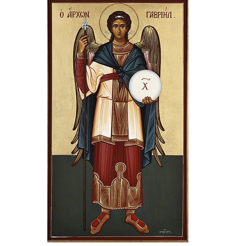 Saint Gabriel Icon Archangel Gabriel Man of God God is | Etsy