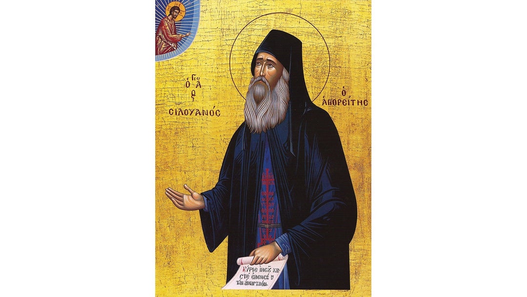 Saint Silouan the Athonite Icon, Byzantine Art Silouan of Mount Athos ...