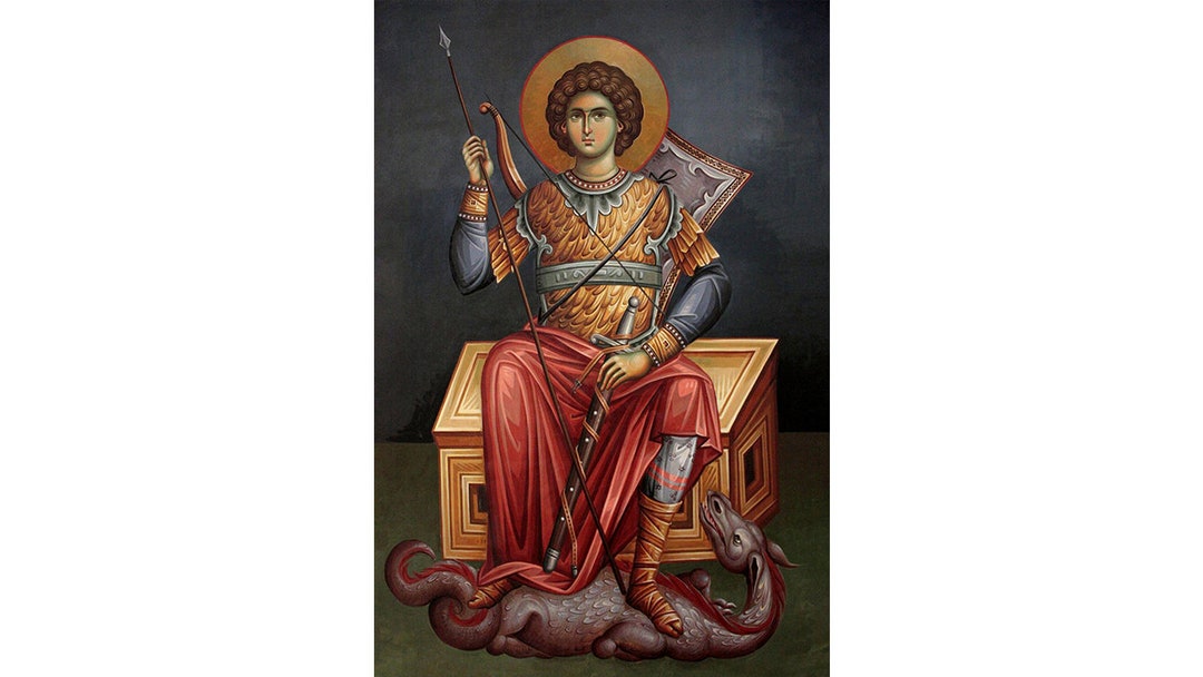 Saint George Patron Saint of Soldiers, Saint George Orthodox Icon ...