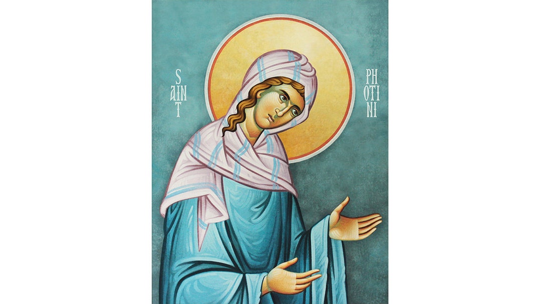 Saint Photini the Samaritan Woman Saint Photini Icon - Etsy UK