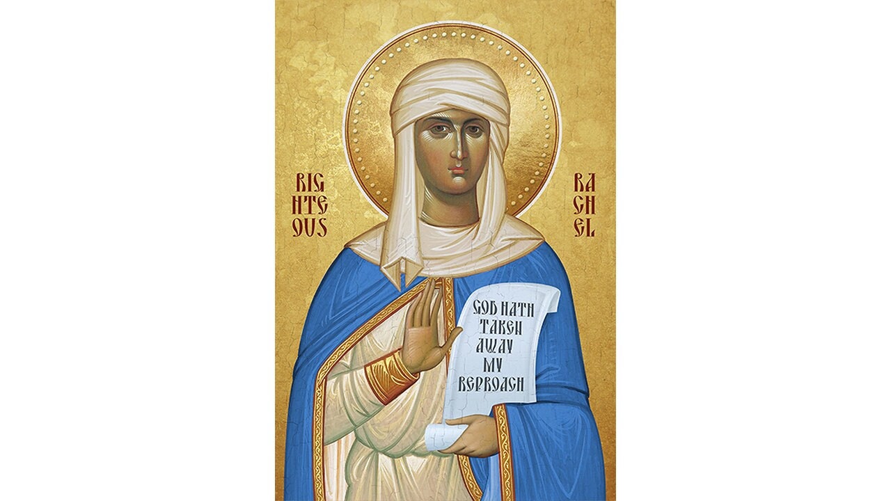 Saint Rachel Orthodox Icon, Christian Gift, Old Testament Biblical ...