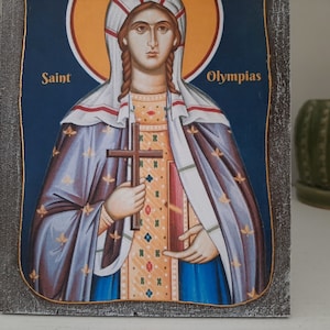 Saint Olympias the Deaconess, Saint Olympias the Younger, Orthodox Icon ...