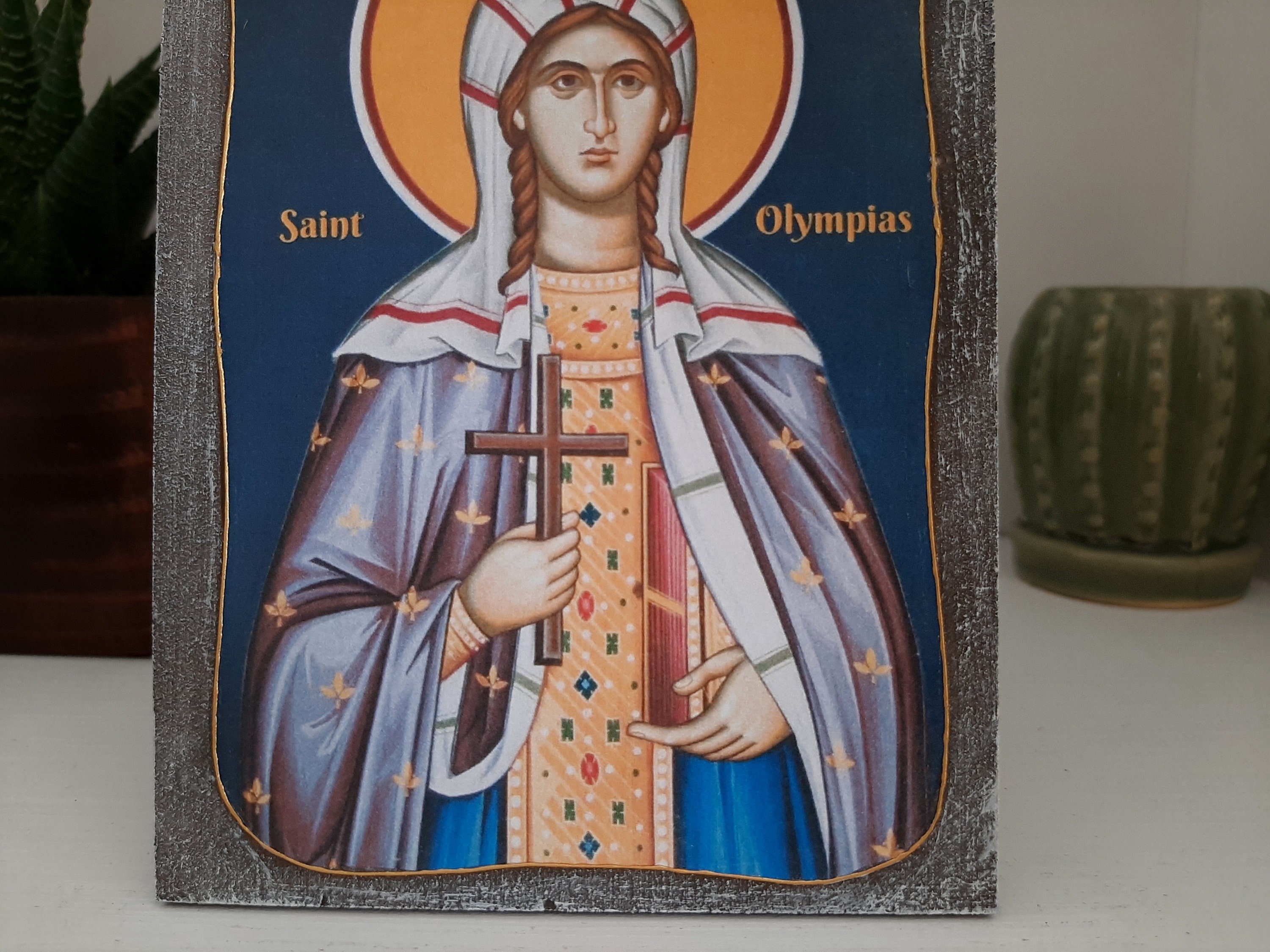 Saint Olympias the Deaconess, Saint Olympias the Younger, Orthodox Icon ...