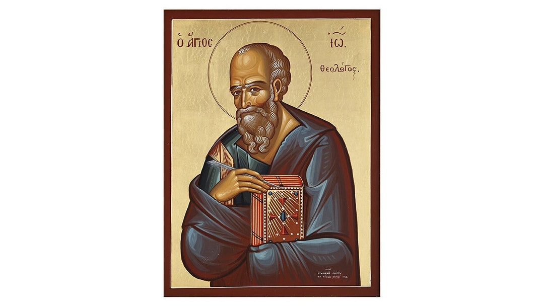 Saint John the Theologian, Orthodox Icon St John the Evangelist ...