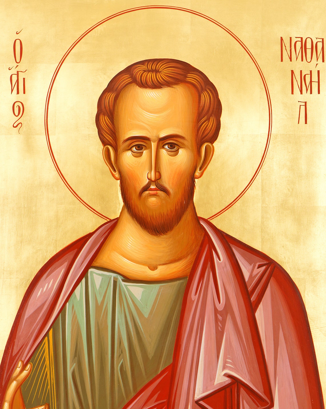 Saint Nathanael Icon St Nathanael Saint Nathaniel Icon St | Etsy