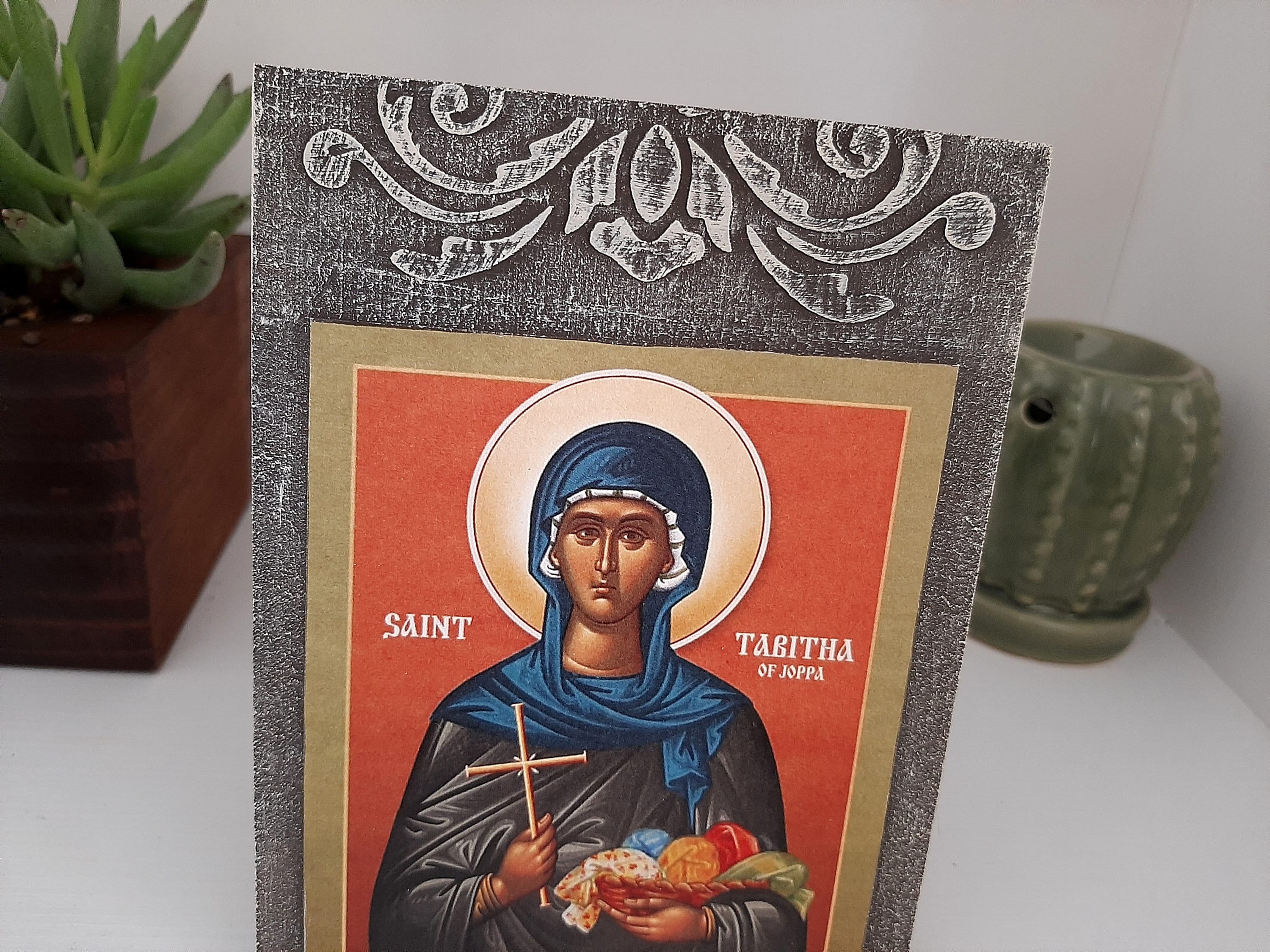 Saint Tabitha of Joppa Orthodox Icon St Tabitha the Widow - Etsy