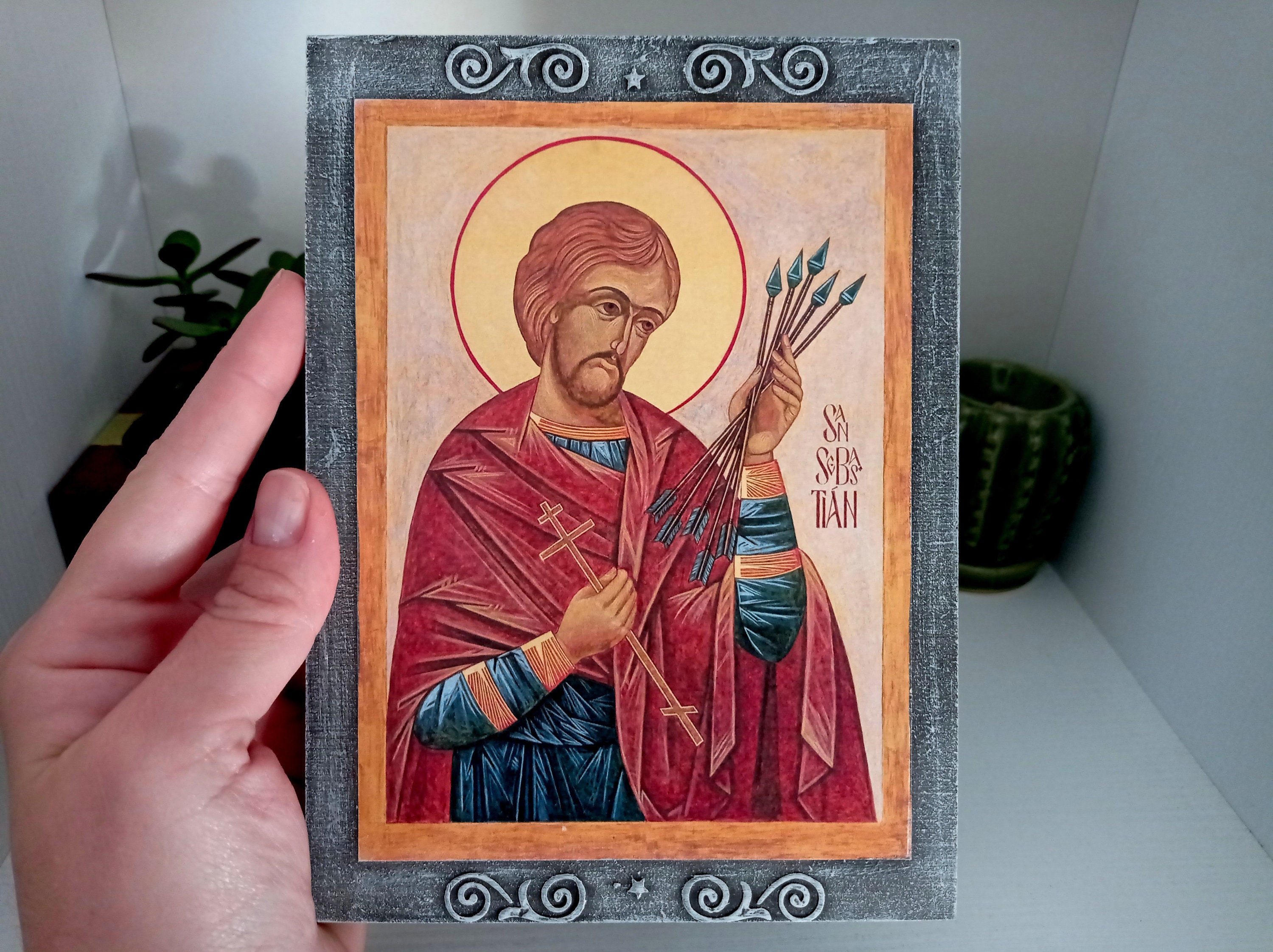 Saint Sebastian Patron Saint of Athletes Saint Sebastien | Etsy