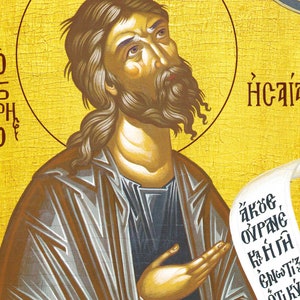 Prophet Isaiah Icon, Orthodox Icon of Saint Isaiah the Prophet ...
