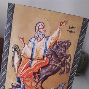 Prophet Elijah Orthodox Icon, Saint Elijah Icon, Greek Icon Saint Elias ...