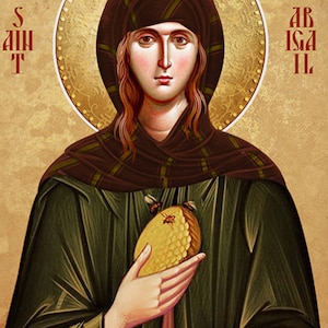 Saint Abigail Icon, Saint Gobnait, Saint Deborah, St Abigail Patron ...