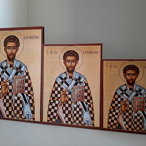 Saint Eleutherius the Liberator Icon, Saint Eleftherios Liberalis ...