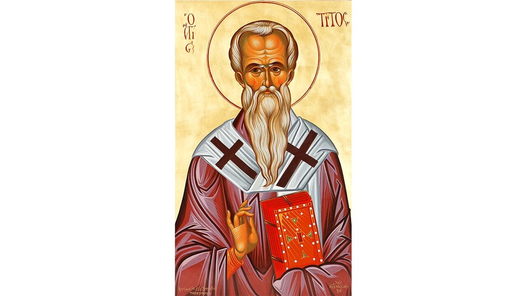 Saint Titus Prayer Icon, Saint Titos Orthodox Icon, Christian Gifts ...