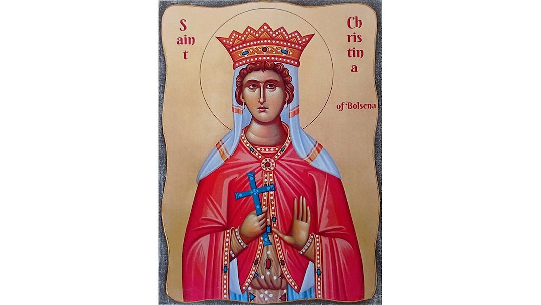 Saint Christina Icon, Orthodox Religious Icon, Christian Women Gift - Etsy