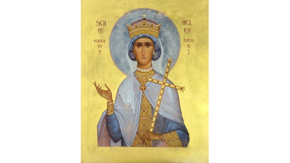 Saint Helen Orthodox Icon Saint Artwork Empress Helena the | Etsy