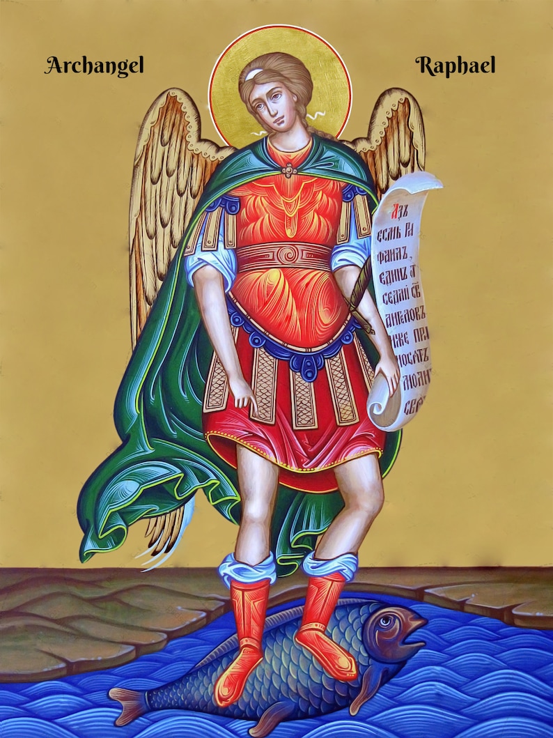 Archangel Raphael Orthodox Icon, Saint Raphael, Saint Rafael ...