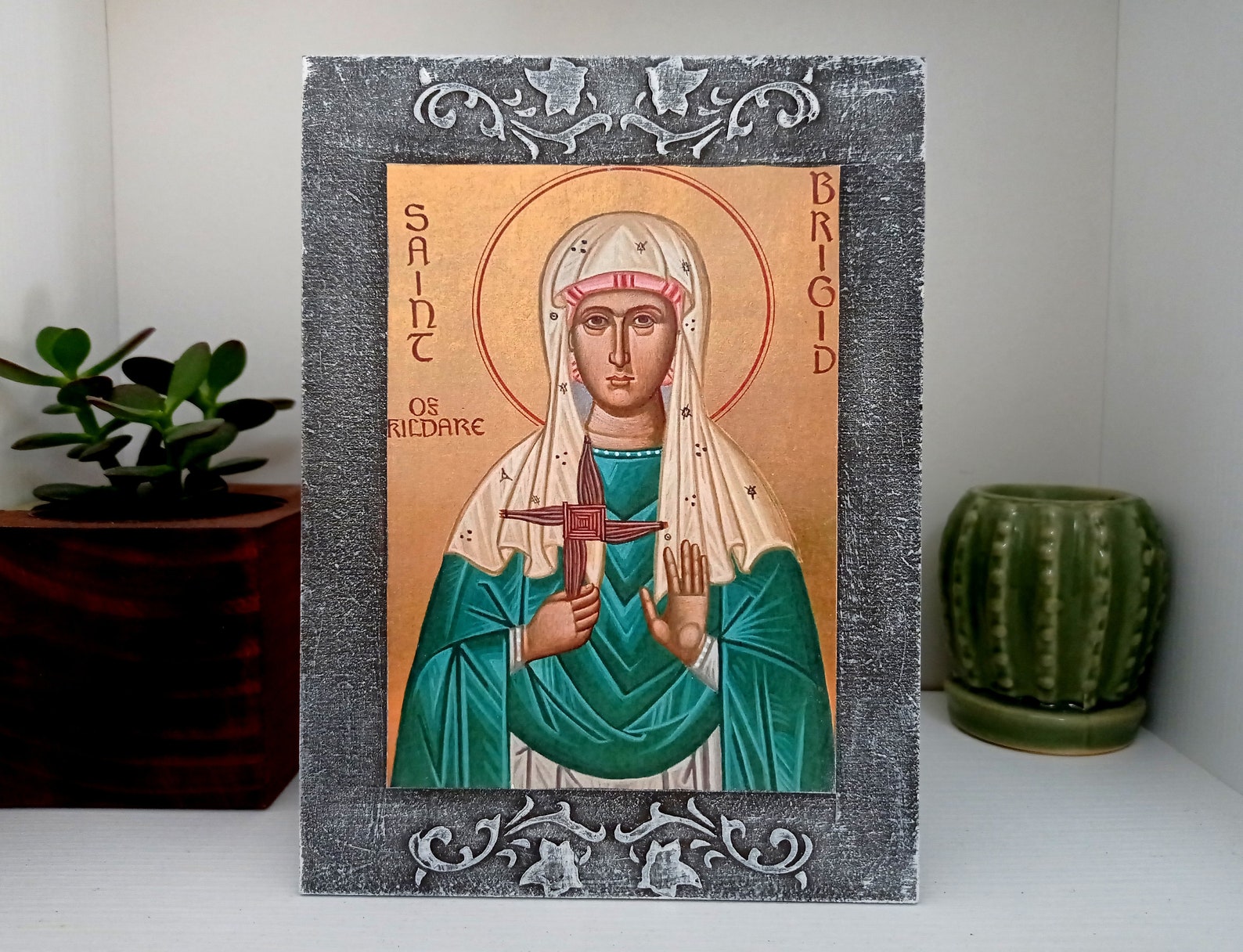 Saint Brigid of Kildare St Brigid Catholic Icon Saint - Etsy