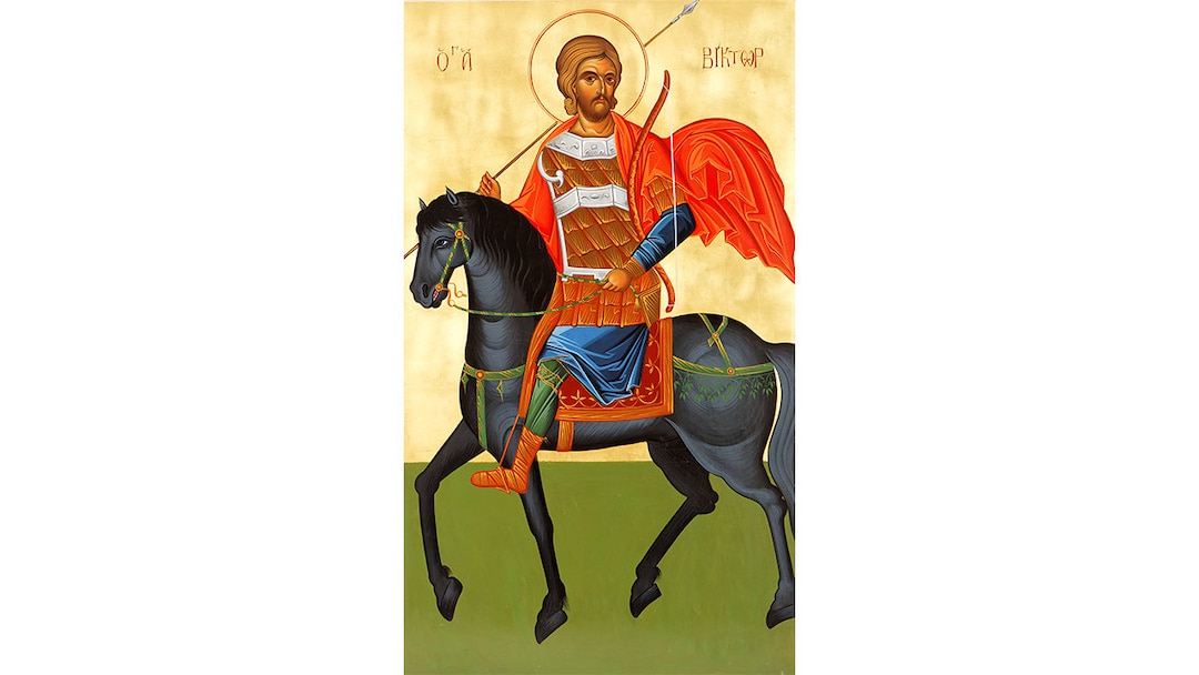Saint Victor of Damascus Saint Victor Icon Saint Viktor - Etsy