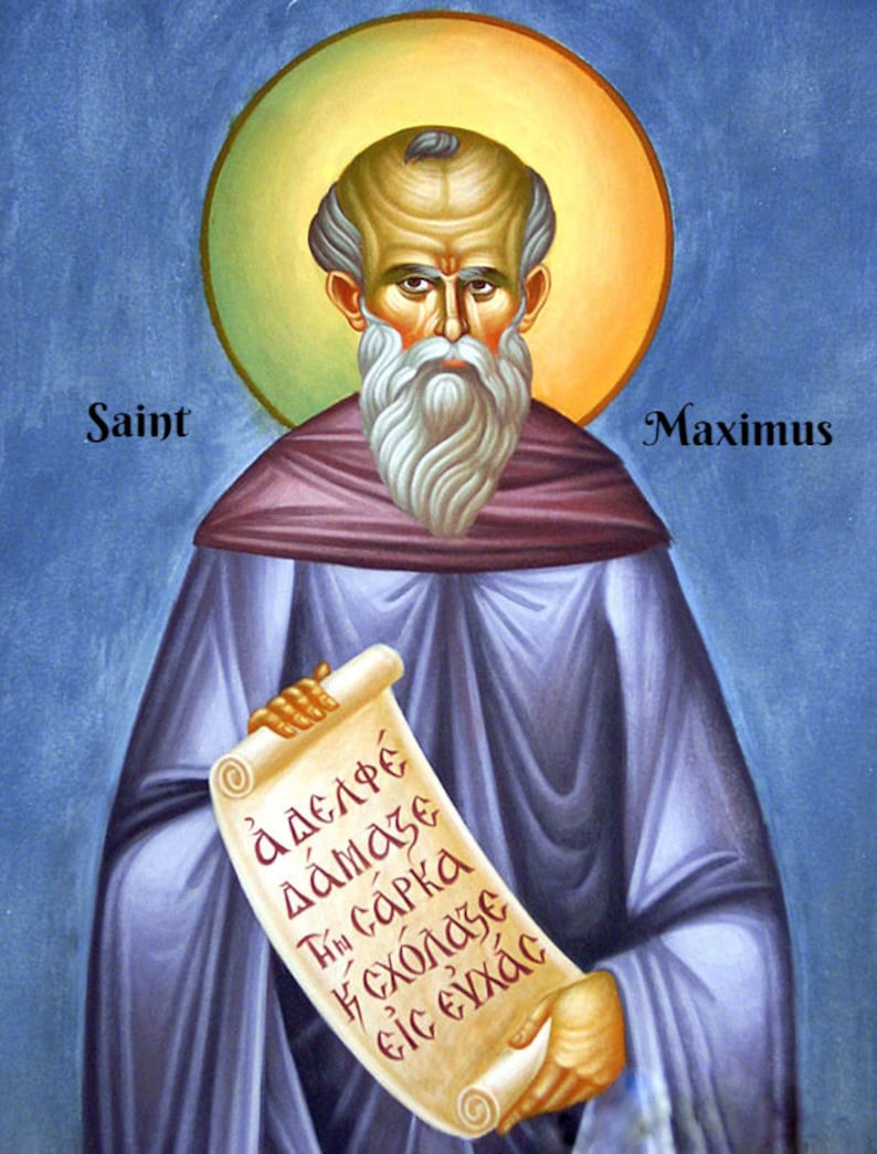 Saint Maximus the Confessor Icon Saint Maximos St Maximus - Etsy