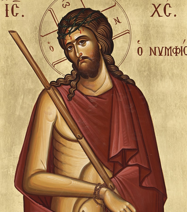 Jesus Christ the Bridegroom Icon O Nymphios Icon Christ the - Etsy