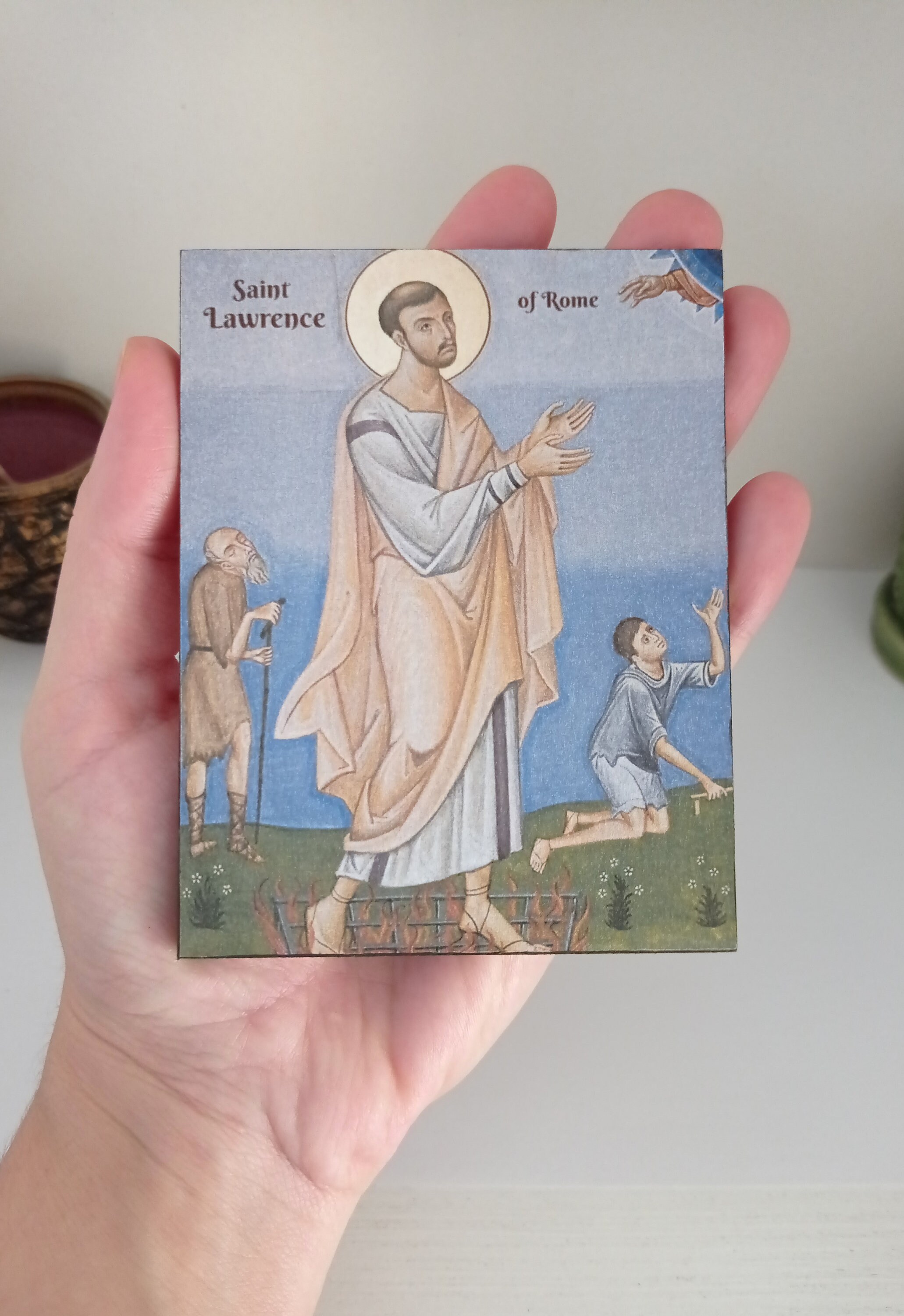 Saint Laurent, Saint Lawrence Icon, Saint Laurence of Rome, Saint ...