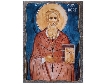 Saint Cuthbert Icon - Etsy UK