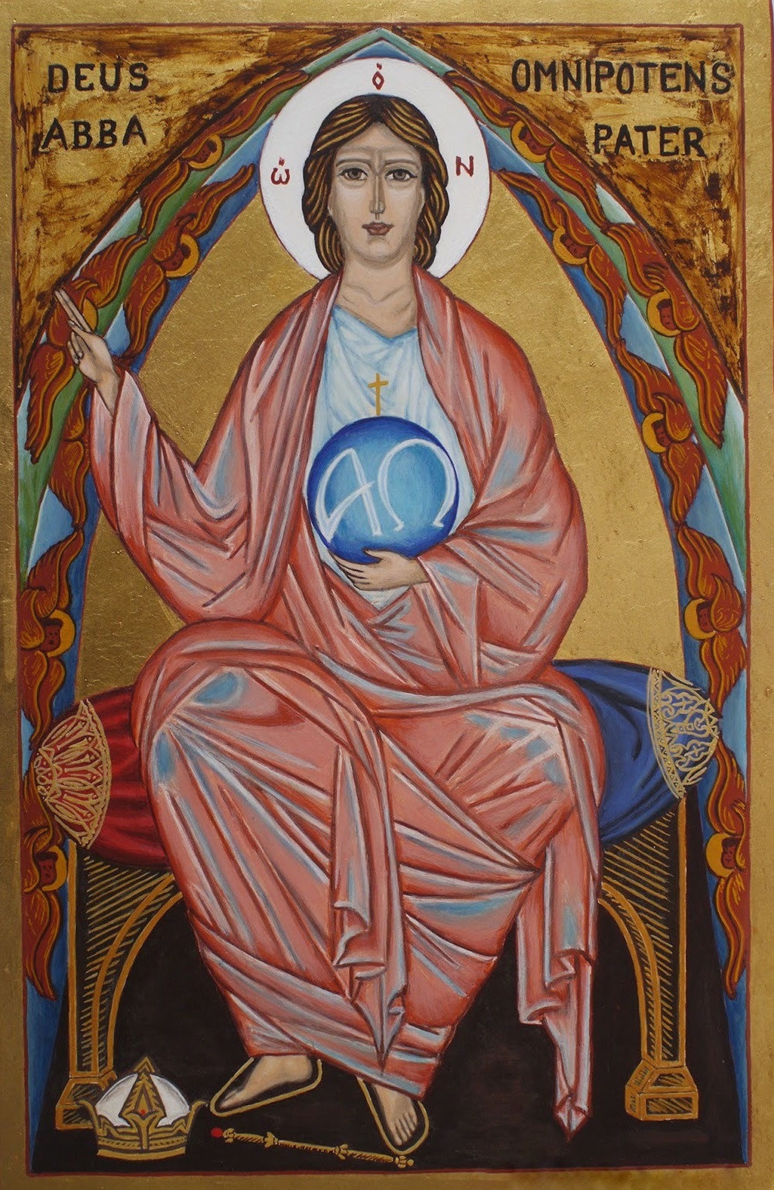 Deus Omnipotens Abba Pater Icon Merciful God the Father Abba - Etsy