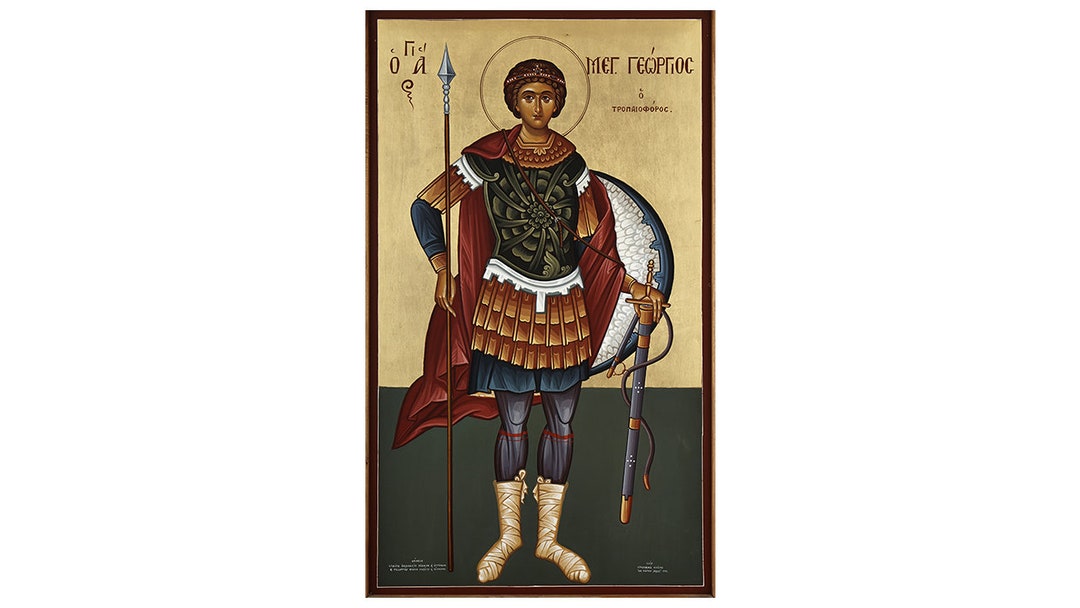 Saint George Patron Saint of Soldiers, Saint George Orthodox Icon ...