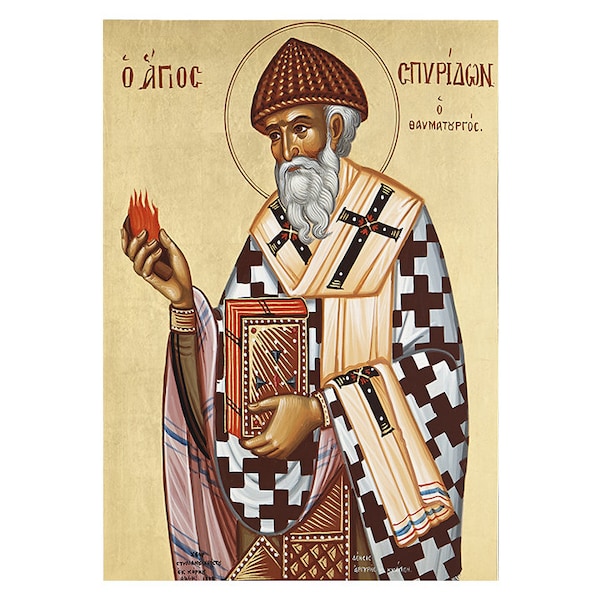 Saint Spyridon Icon - Etsy