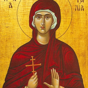 Icon of Saint Natalia, Martyr Natalia Icon, Saint Nathalia Religious ...