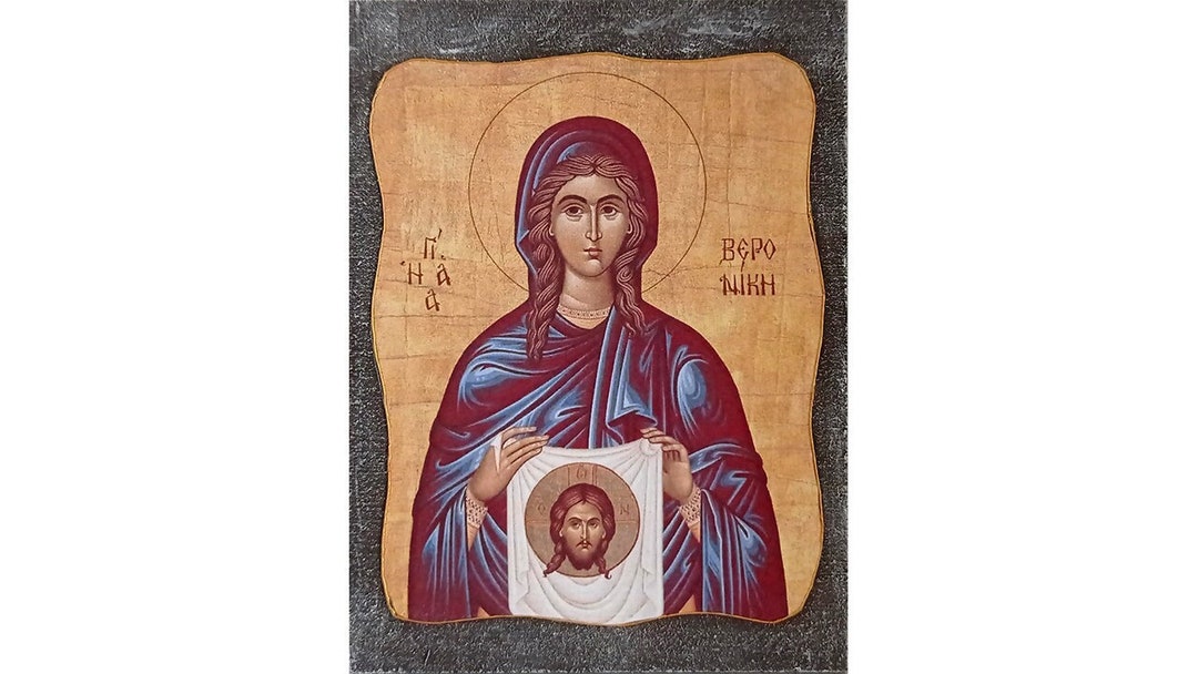 Saint Veronica, St Veronica Icon, Patron Saint of Photographers, the Veil of Veronica, Saint ...