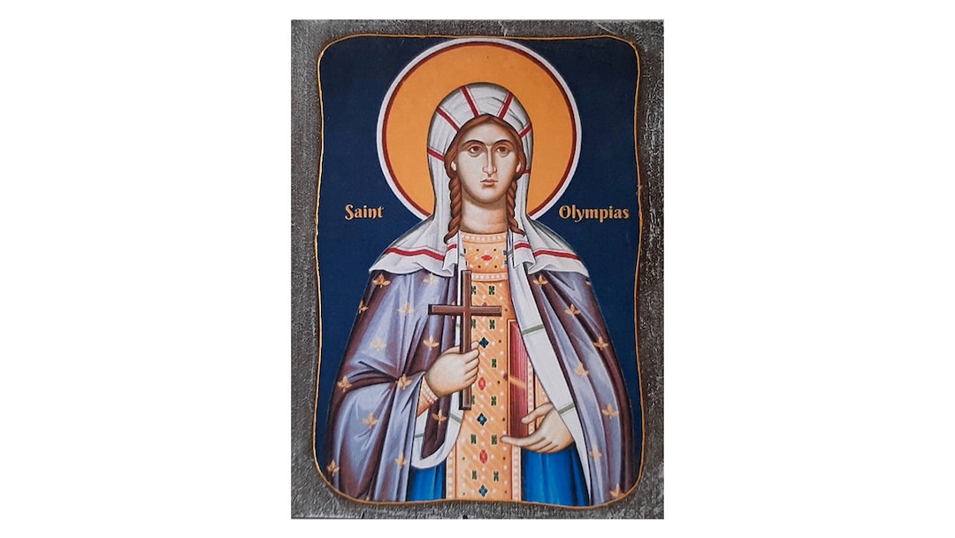 Saint Olympias the Deaconess, Saint Olympias the Younger, Orthodox Icon ...