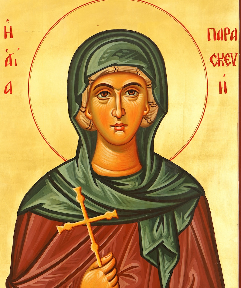 Saint Paraskevi of Rome Saint Paraskevi Greek Orthodox Icon - Etsy