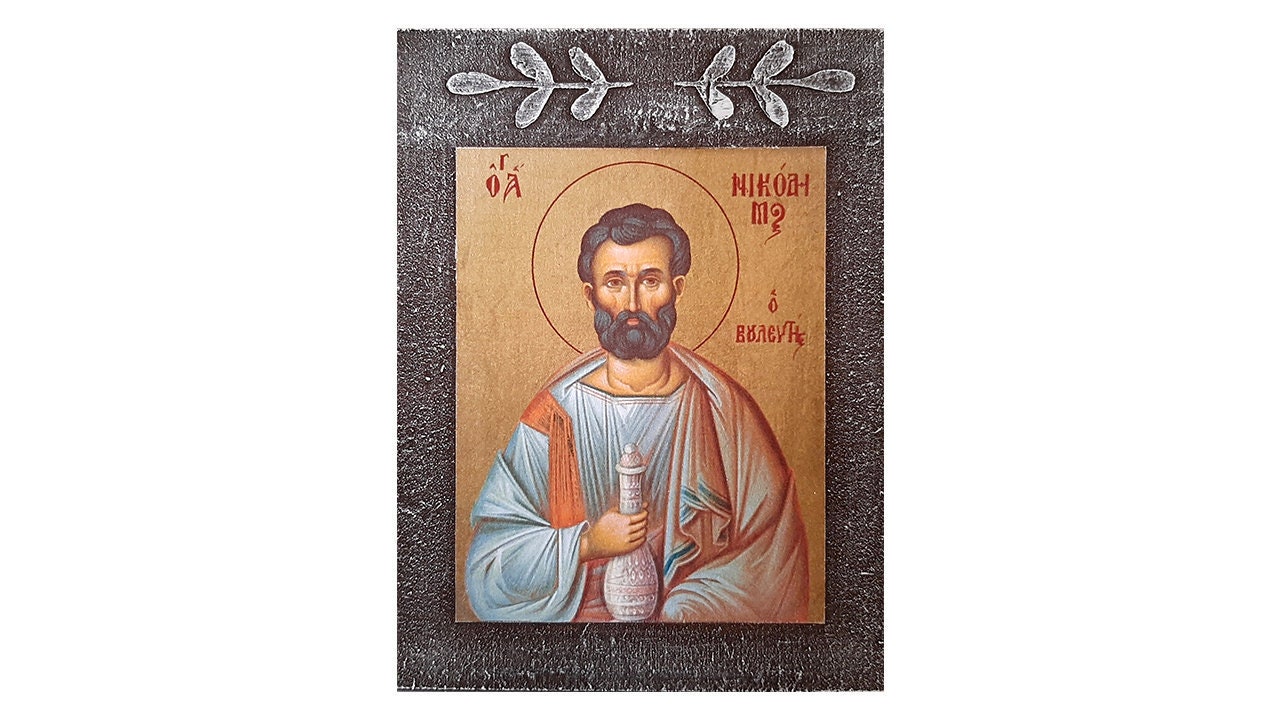 Saint Nikodimos Icon Saint Nicodemus the Night Student of - Etsy