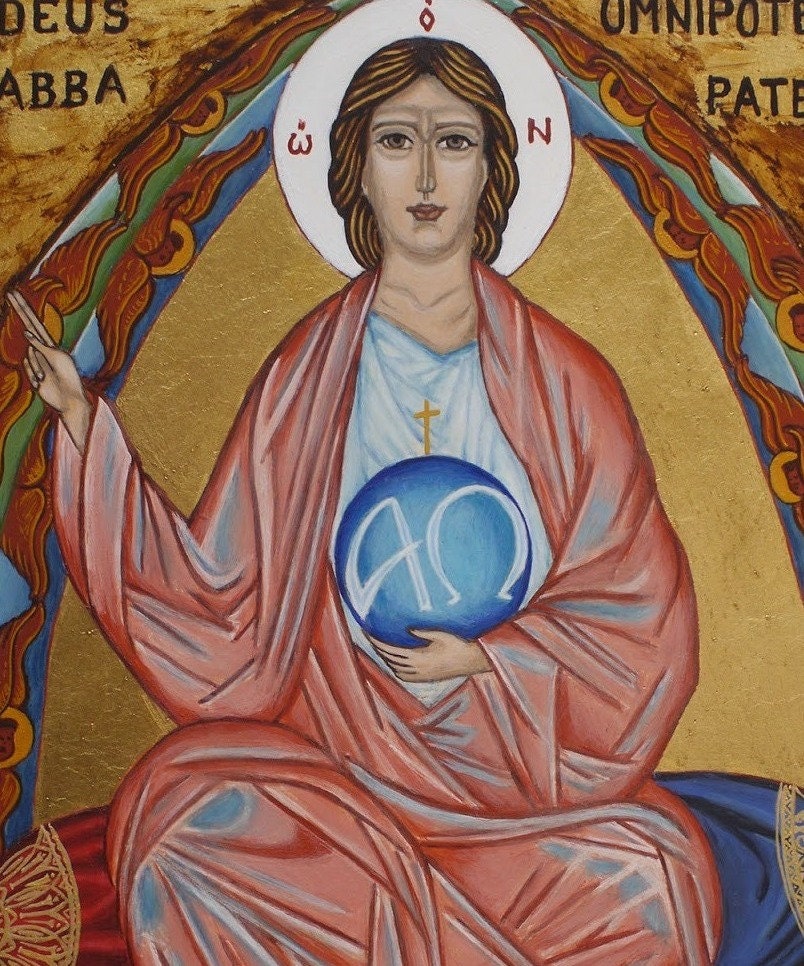Deus Omnipotens Abba Pater Icon Merciful God the Father Abba - Etsy