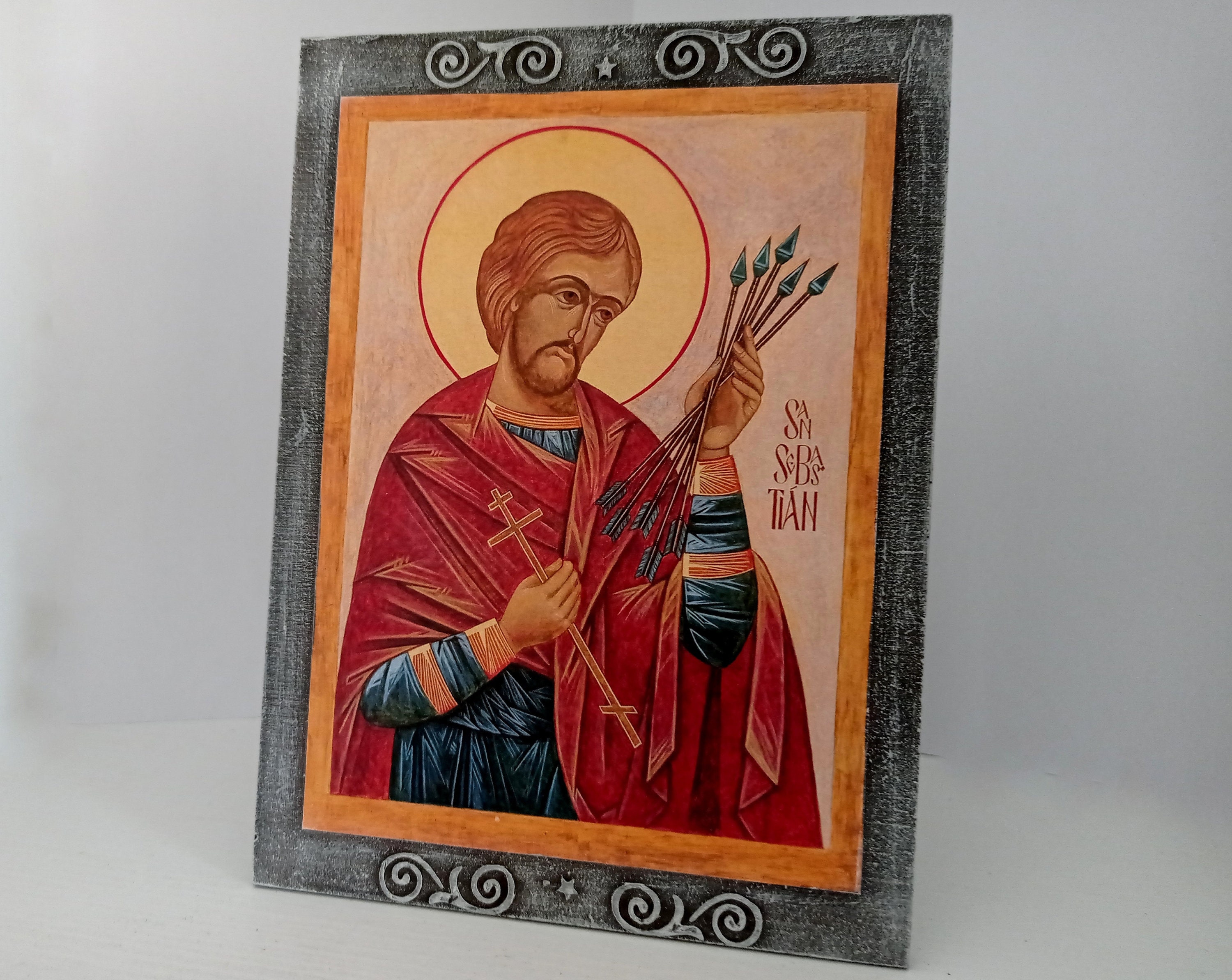 Saint Sebastian Patron Saint of Athletes Saint Sebastien | Etsy