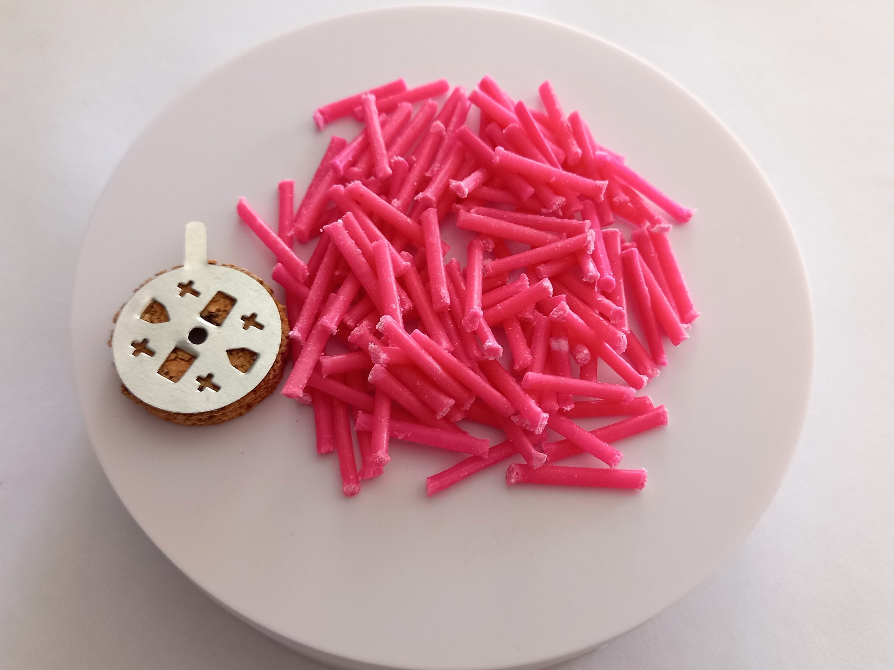 Pink Oil Lamp Wicks for Orthodox Vigil Lamps, Small Wicks With Cork Tab ...