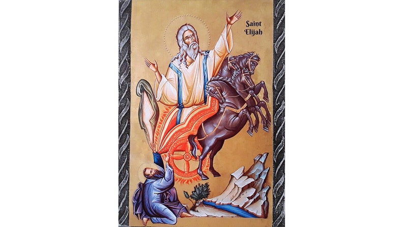 Prophet Elijah Orthodox Icon Saint Elijah Icon Greek Icon - Etsy